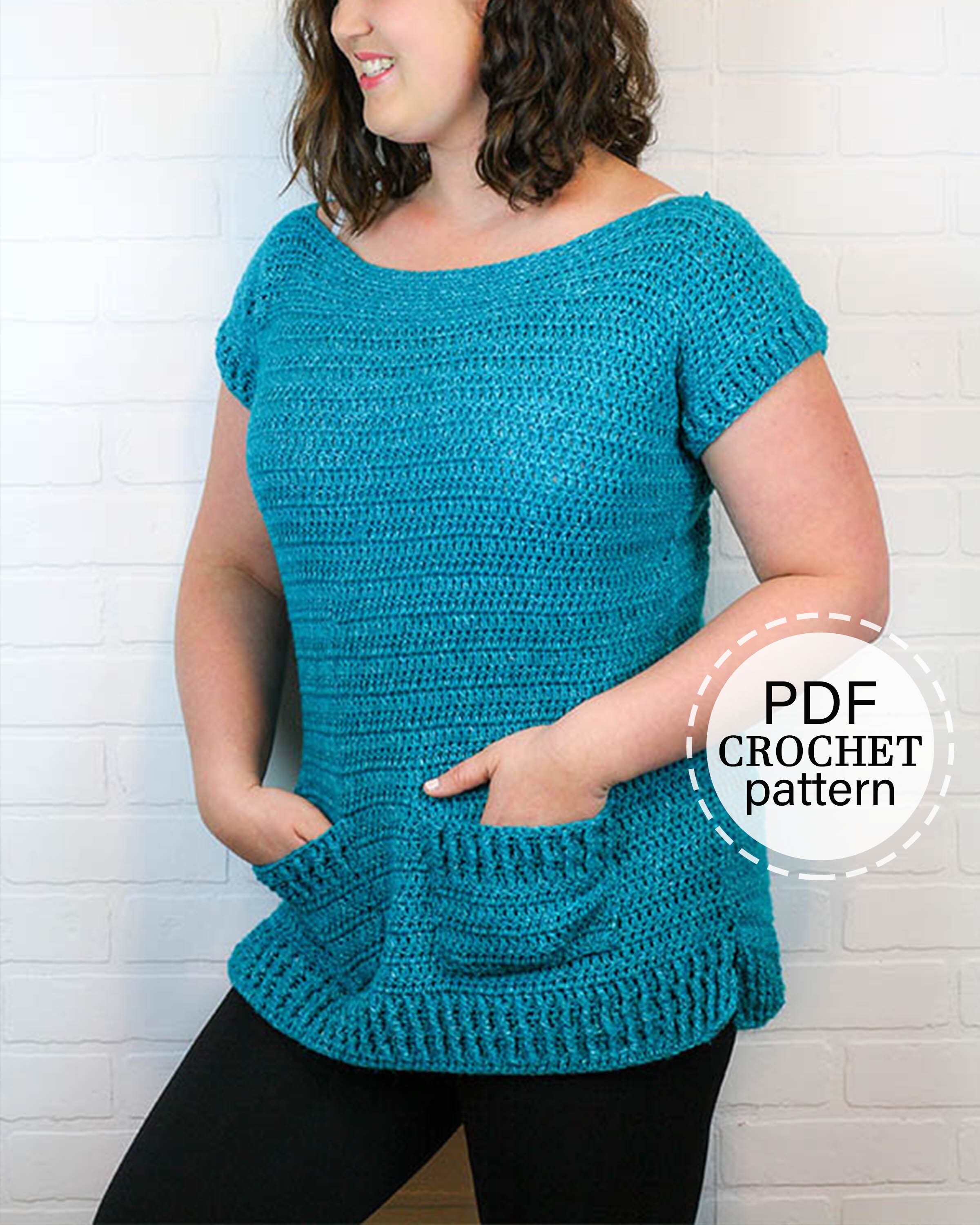 CROCHET PATTERN X Crochet Tunic Pattern Crochet Top Pattern | Etsy