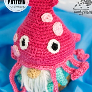 CROCHET PATTERN X Crochet Squid Gnome, English PDF Download, Ocean ...