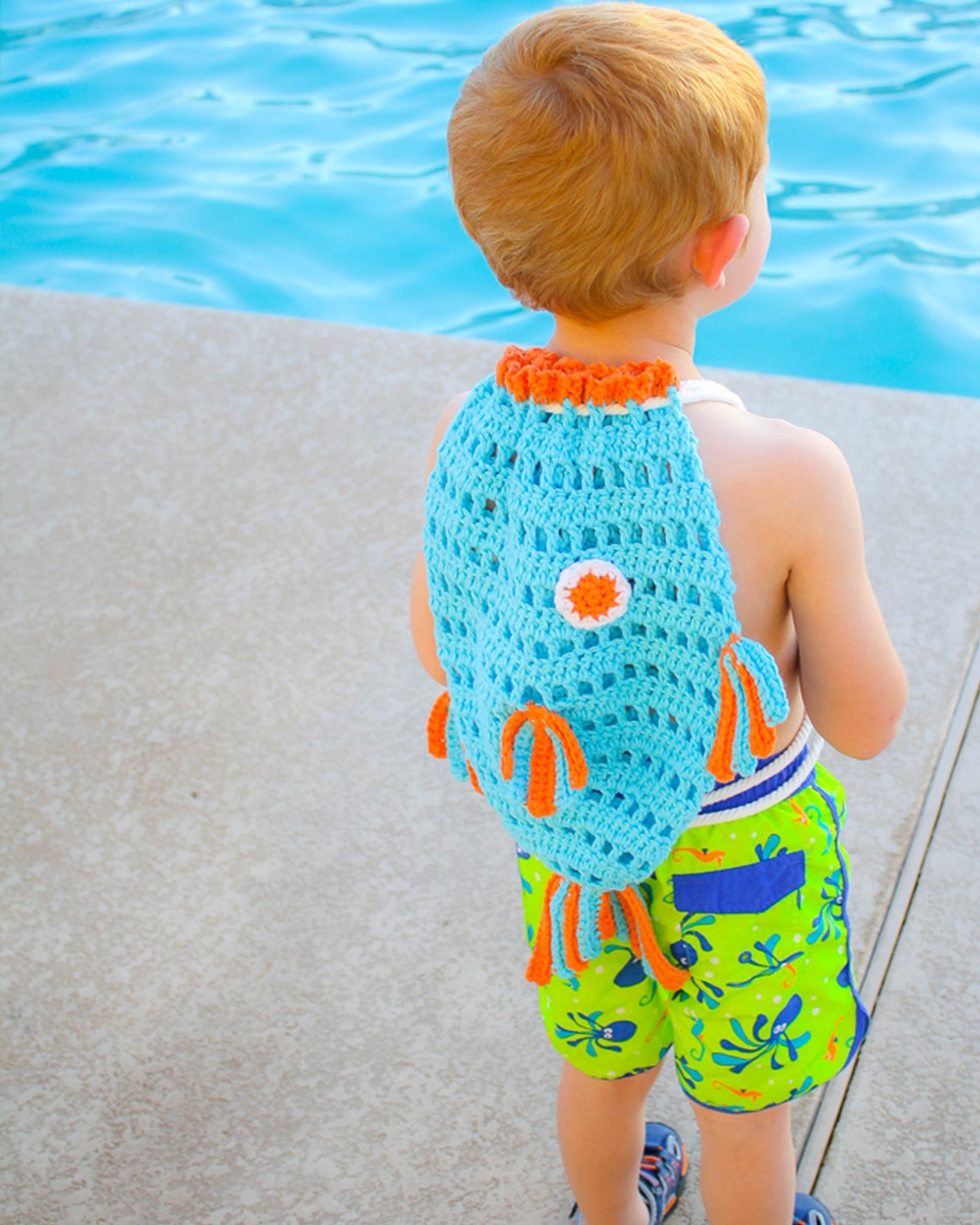 CROCHET PATTERN X Crochet Fish Bag Pattern, Crochet Fish Backpack ...