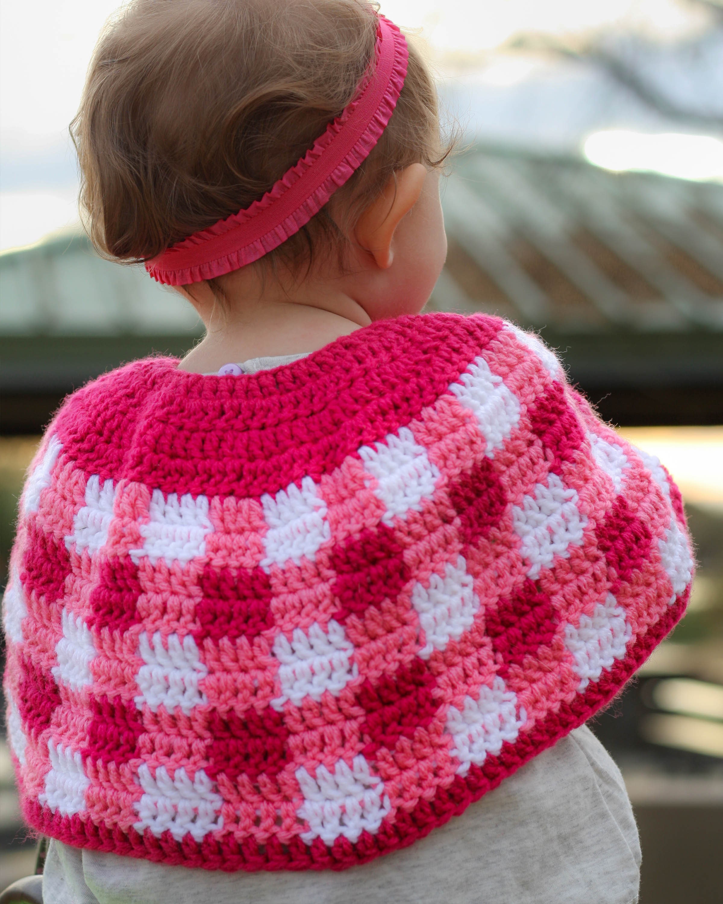 CROCHET PATTERN X Easy Crochet Baby Plaid Cape Pattern, Toddler Plaid ...