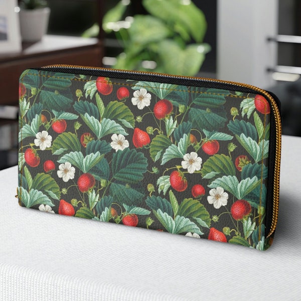 Strawberry Wallet - Etsy