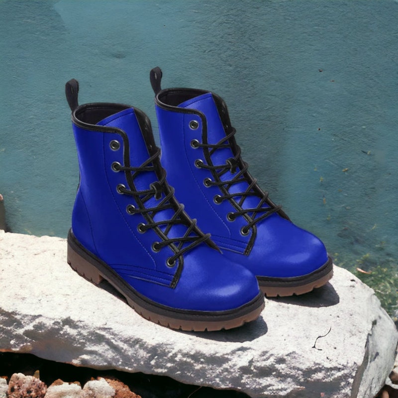 Blue Boots - Etsy