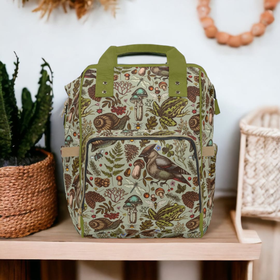 Enchanted Forest Diaper Bag, Dark Cottagecore Backpack Mommy Bag ...