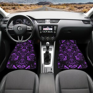Gothic Car Mats Skulls Moths Gothcore Car Mats Whimsigoth Car Decor ...