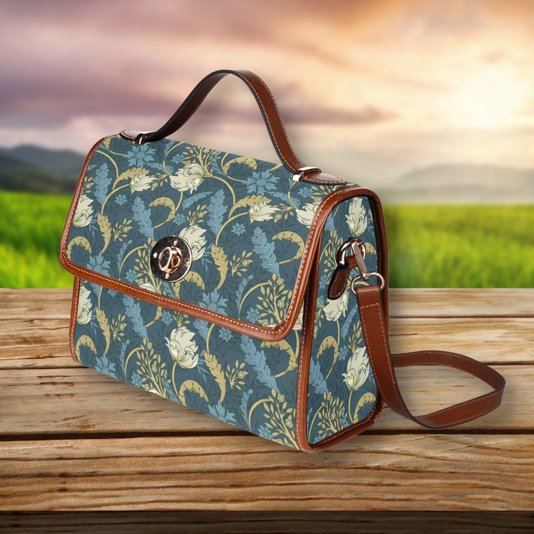 Boho Cottagecore Floral Satchel Bag Witchy William Morris - Etsy