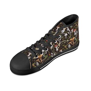 Dark Forest Mushroom High Top Sneakers, Witchy Goblincore Mushroomcore ...