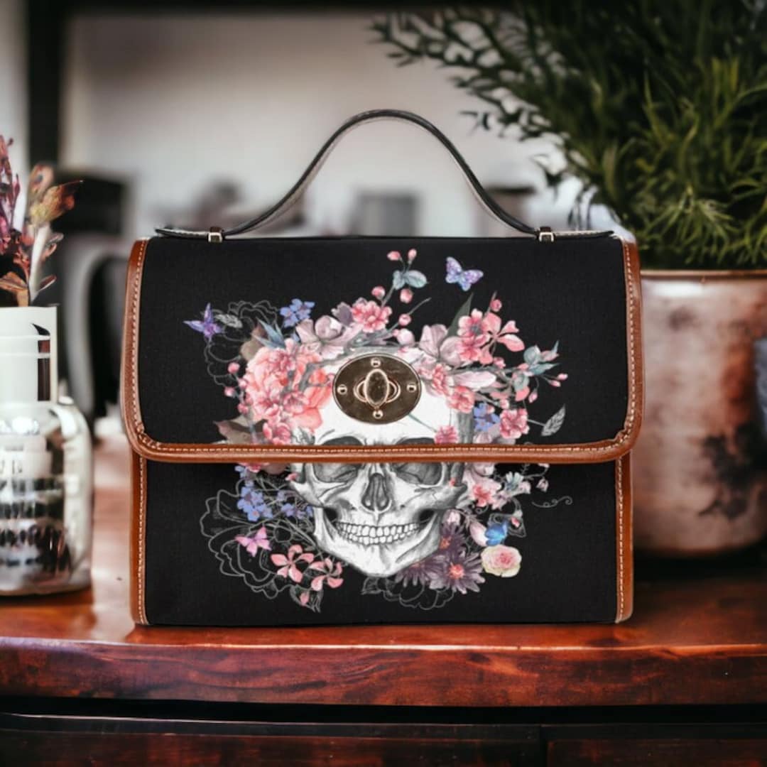 Cottagecore Witch Canvas Satchel Bag, Nature Witch Cross Body Purse ...