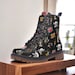 Vintage Tattoo Motif Vegan Combat Boots, Sailor Tattoos Faux Leather ...