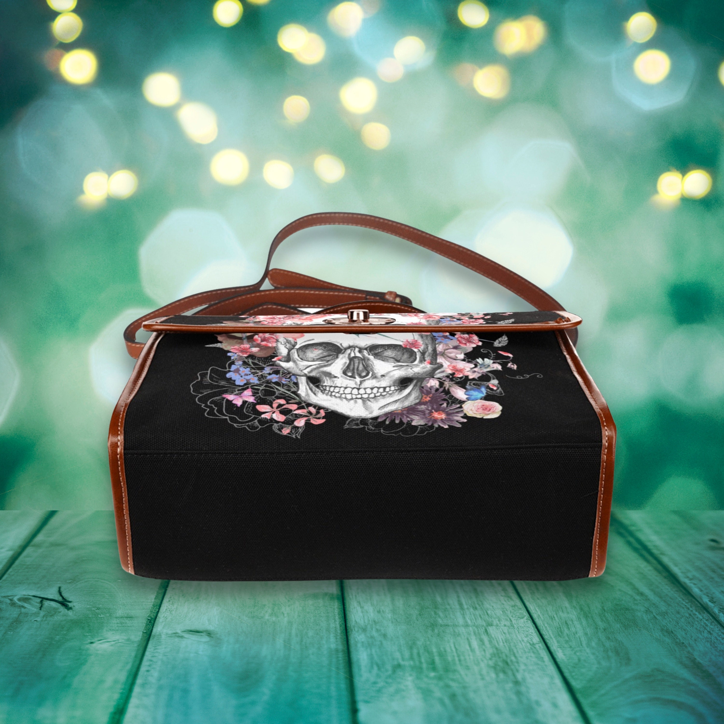 Cottagecore Witch Canvas Satchel Bag, Nature Witch Cross Body Purse ...