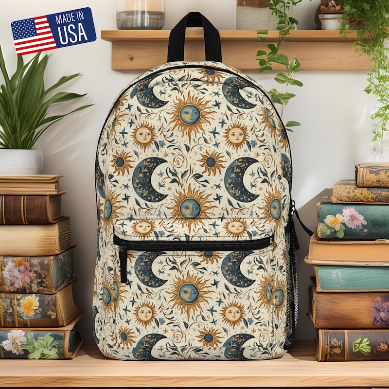 Sun Moon Stars Backpack - Etsy