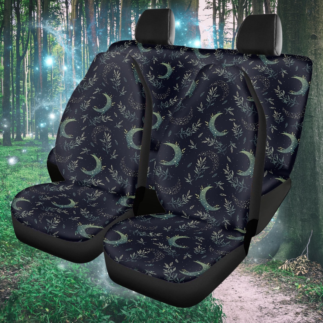 Forest Witch Moons Car Seat Covers, Whimsigoth Car Seat Covers, Boho ...