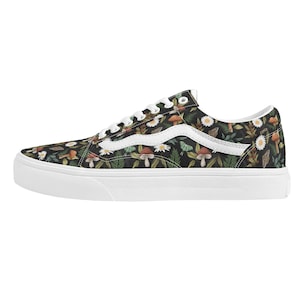 Dark Forest Goblincore Women's Old School Skate Style Sneakers, Dark ...