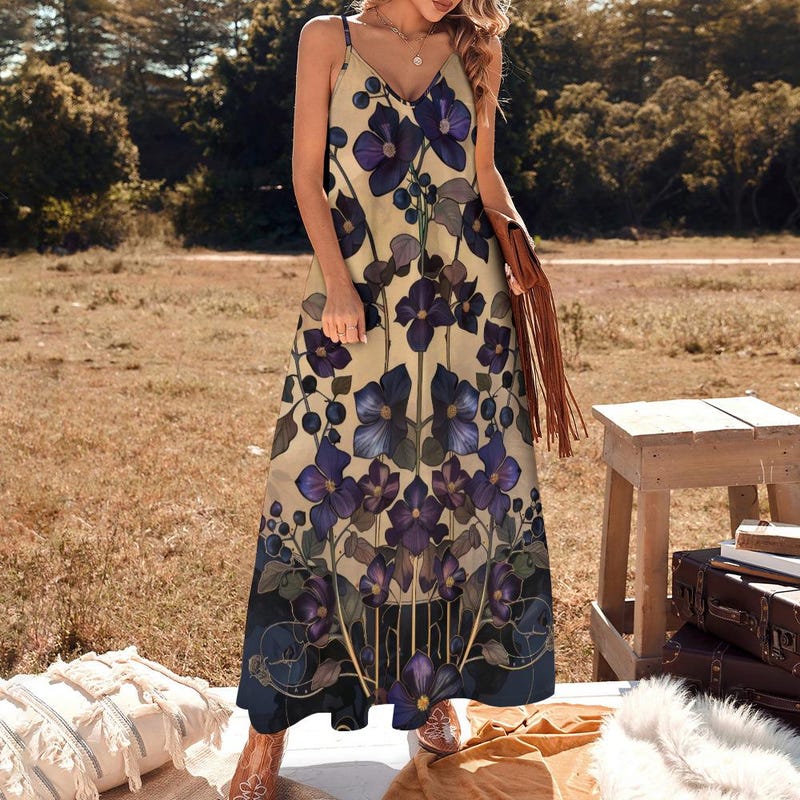 Garden Witch Dress With Flowers - Etsy UK