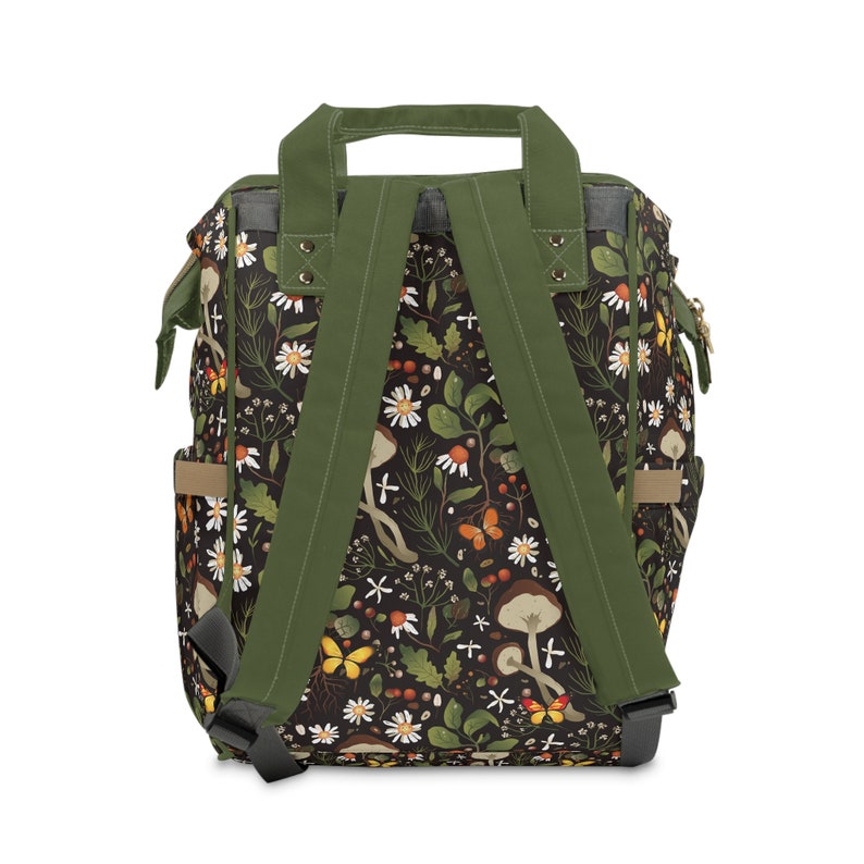 Woodland Mushroom Backpack, Forestcore Laptop Backpack, Dark ...