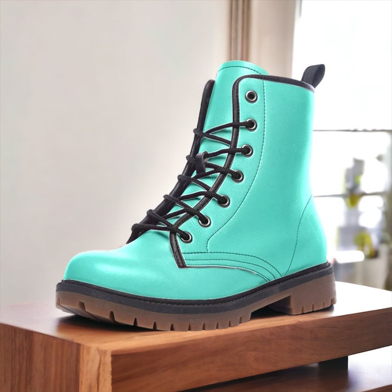 Turquoise Boots - Etsy