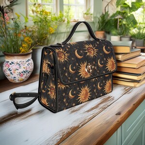 Whimsigoth Sun Moon Satchel Bag – Celestial Gothic Purse With Retro ...