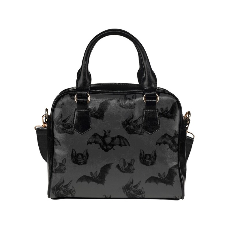 Gothic Bats Handbag Dark Cottage Goth Vegan Leather - Etsy