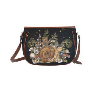 Celestial Snail Saddle Bag, Faecore Goblincore Cross Body Bag, Boho ...