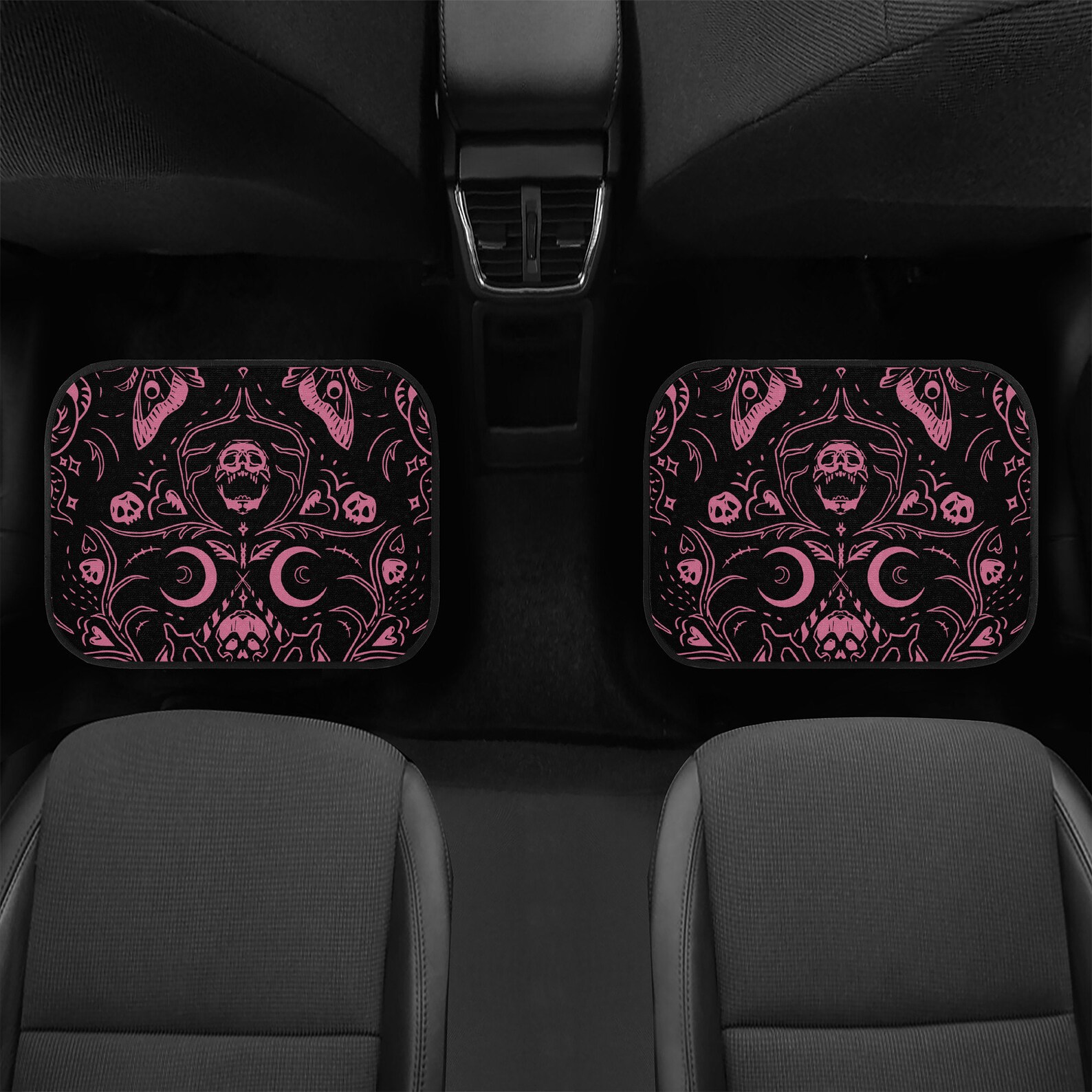Whimsigoth Car Mats Skulls Moths Gothcore Car Mats Gothic Car ...