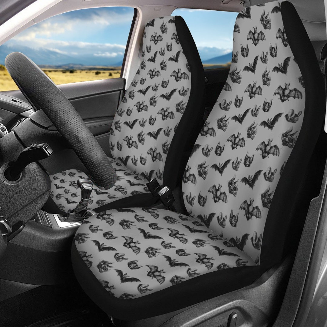 Gothic Bats Car Seat Covers, Black Bats Seat Covers, Whimsigoth Car ...