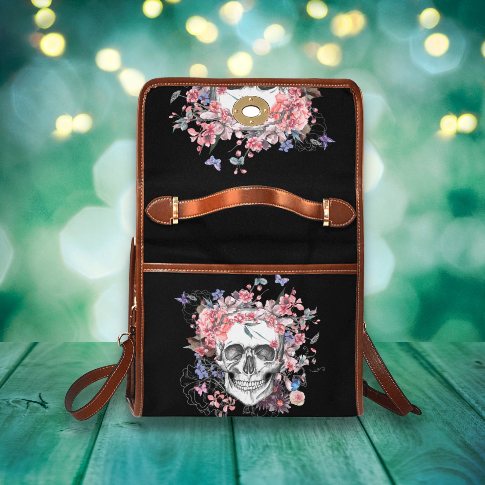 Cottagecore Witch Canvas Satchel Bag, Nature Witch Cross Body Purse ...