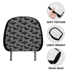 Gothic Bats Car Seat Covers, Black Bats Seat Covers, Whimsigoth Car ...