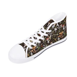 Dark Forest Mushroom High Top Sneakers, Witchy Goblincore Mushroomcore ...