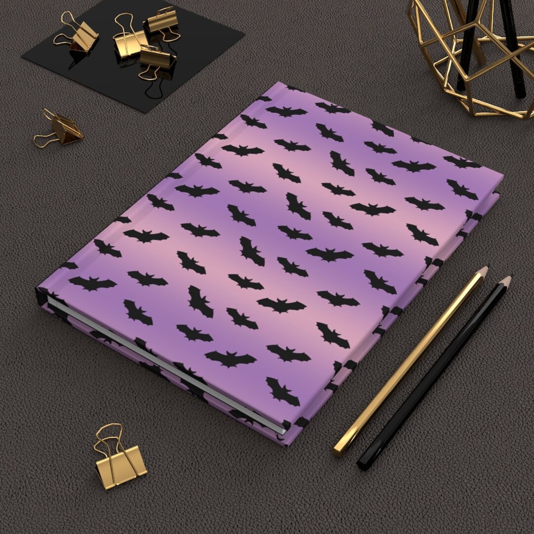 Cute Gothic Black Bats Journal, Pastel Goth Journal, Goth Girl Diary ...