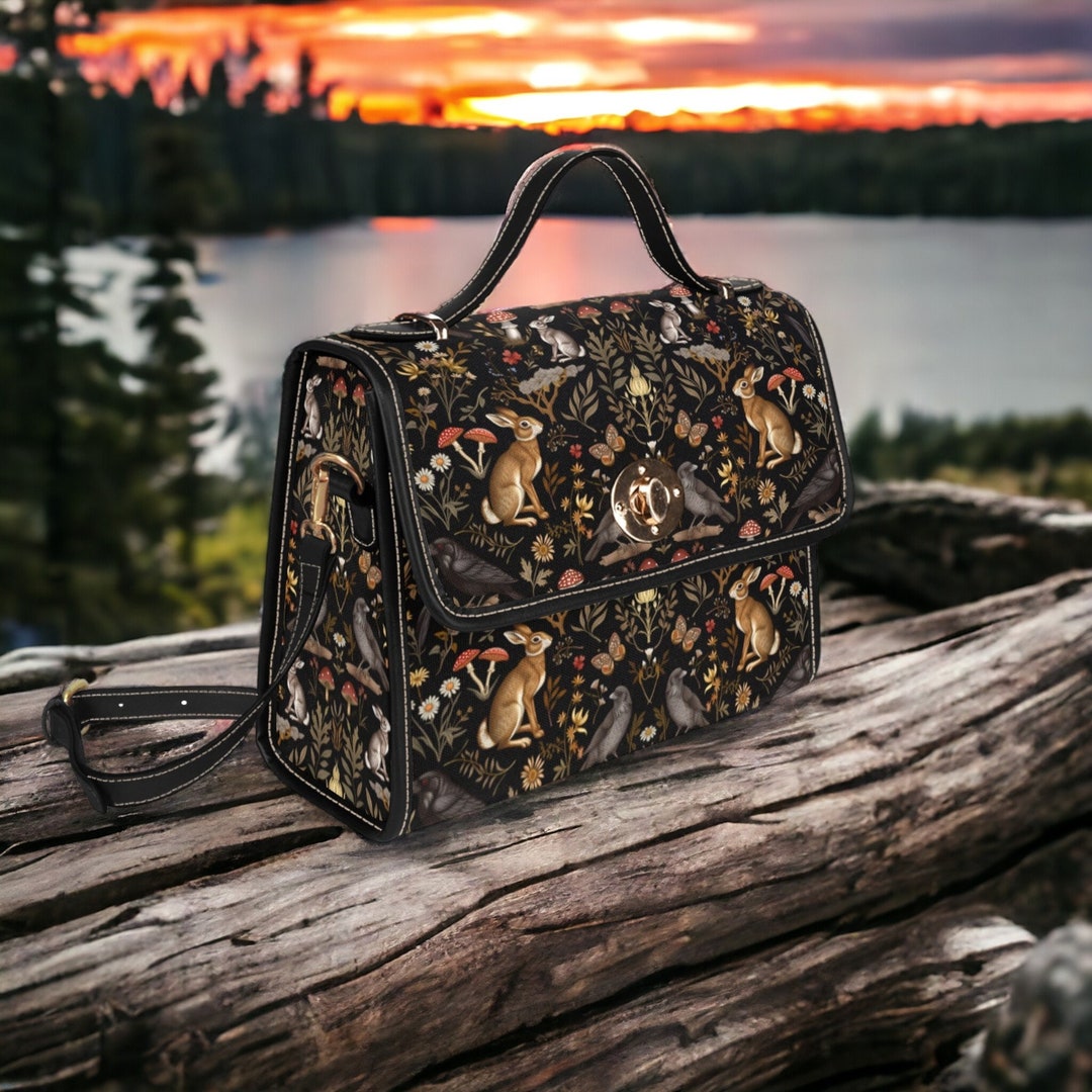 Darkest Forest Witchy Satchel Bag & Wallet Set, Cottage Goth Forest ...