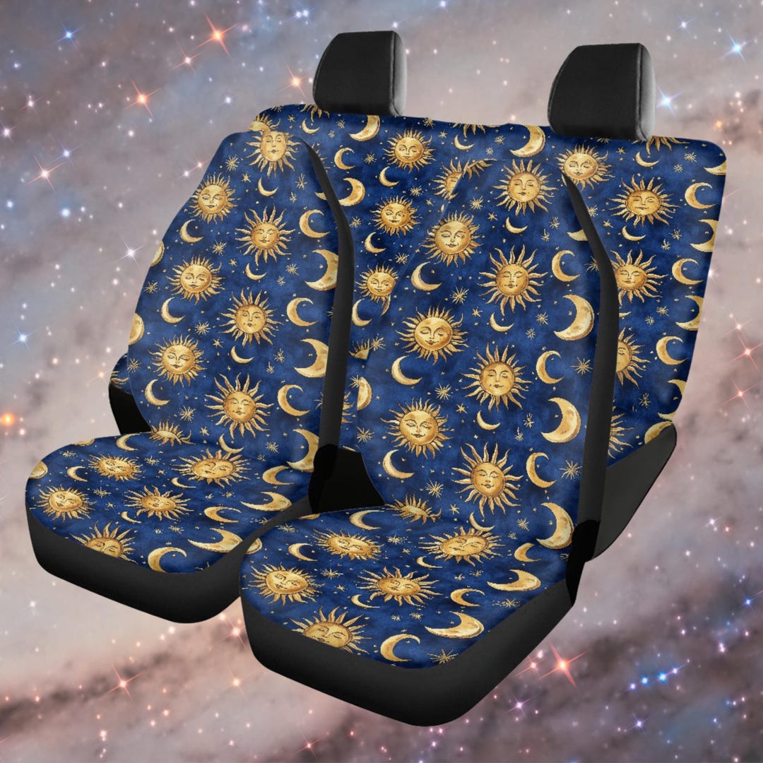 Sun and Moon Car Seat Covers, Water Resistant, Front & Back Set ...