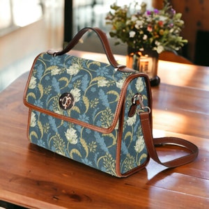 Boho Cottagecore Floral Satchel Bag, Witchy William Morris Inspired ...