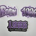 Sigma Lambda Beta Graffiti 2.0 Stickers / Sigma Lambda Beta Stickers / Beta Stickers / 1986 ...