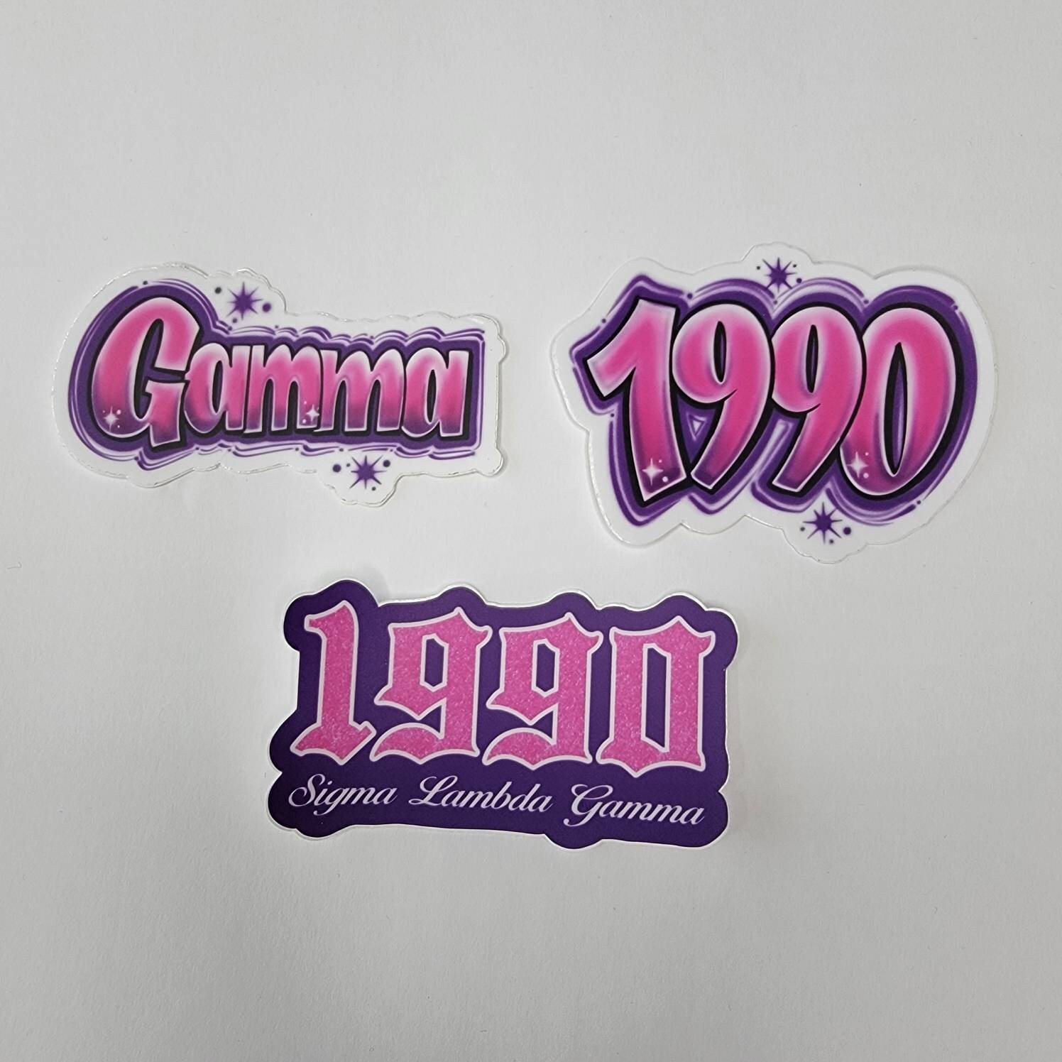 Sigma Lambda Gamma Graffiti 2.0 Stickers / Sigma Lambda Gamma Stickers / Gamma Stickers / 1990 ...