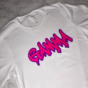Gamma Graffiti Drip Top / Sigma Lambda Gamma Shirt / Gamma Shirt ...