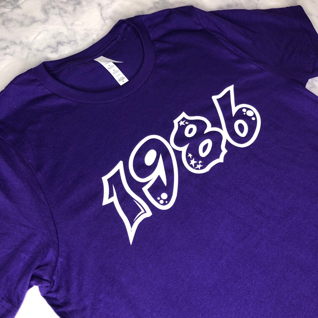 1986 Graffiti Top * Sigma Lambda Beta Shirt - Etsy