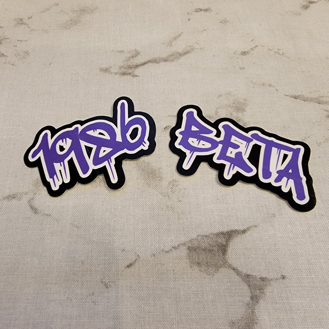 Sigma Lambda Beta Stickers / Beta Sticker / 1986 Sticker / Beta ...