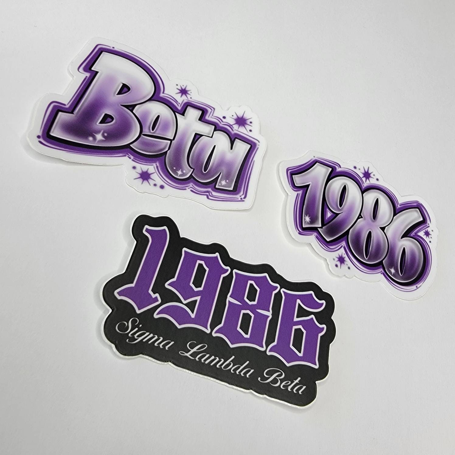 Sigma Lambda Beta Graffiti 2.0 Stickers / Sigma Lambda Beta Stickers / Beta Stickers / 1986 ...