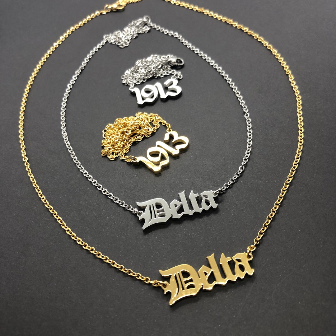 Delta Necklace , Delta Gift , Delta Chain , Delta Gift , 1913 Necklace ...