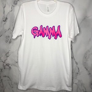 Gamma Graffiti Drip Top / Sigma Lambda Gamma Shirt / Gamma Shirt ...