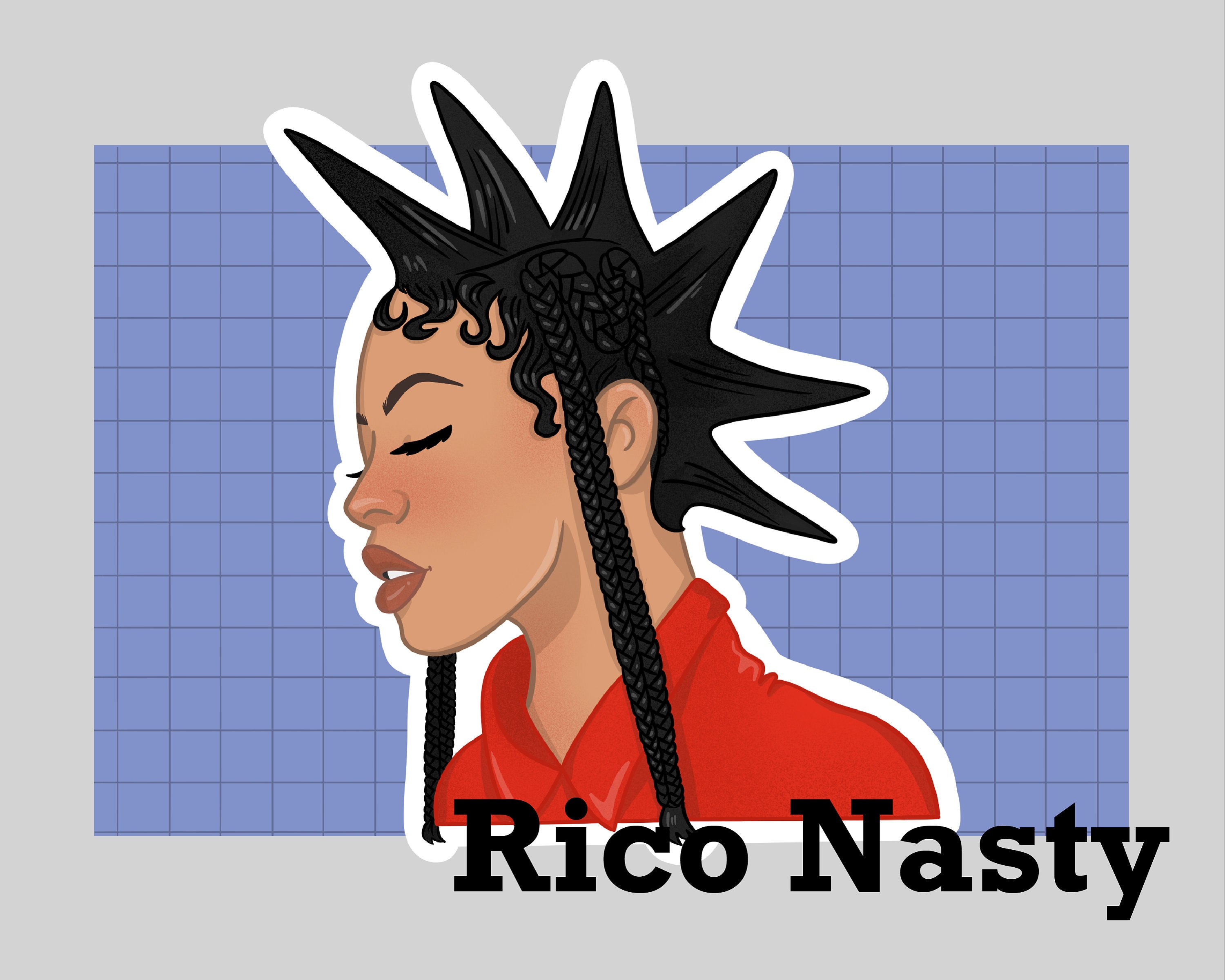 Rico Nasty Sticker sheet Craft Supplies & Tools Embellishments Paper ...