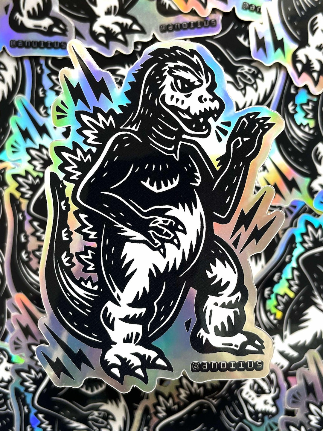 Kaiju Holographic Stickers - Etsy