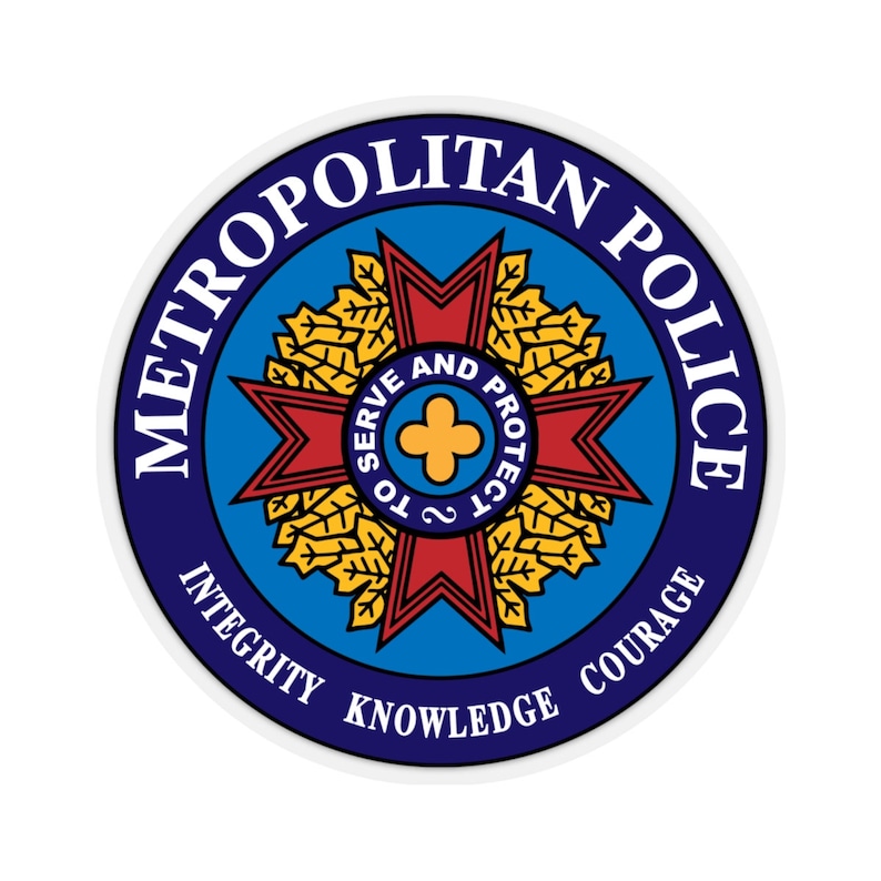 Police Academy-Metropolitan Police Sticker | Etsy
