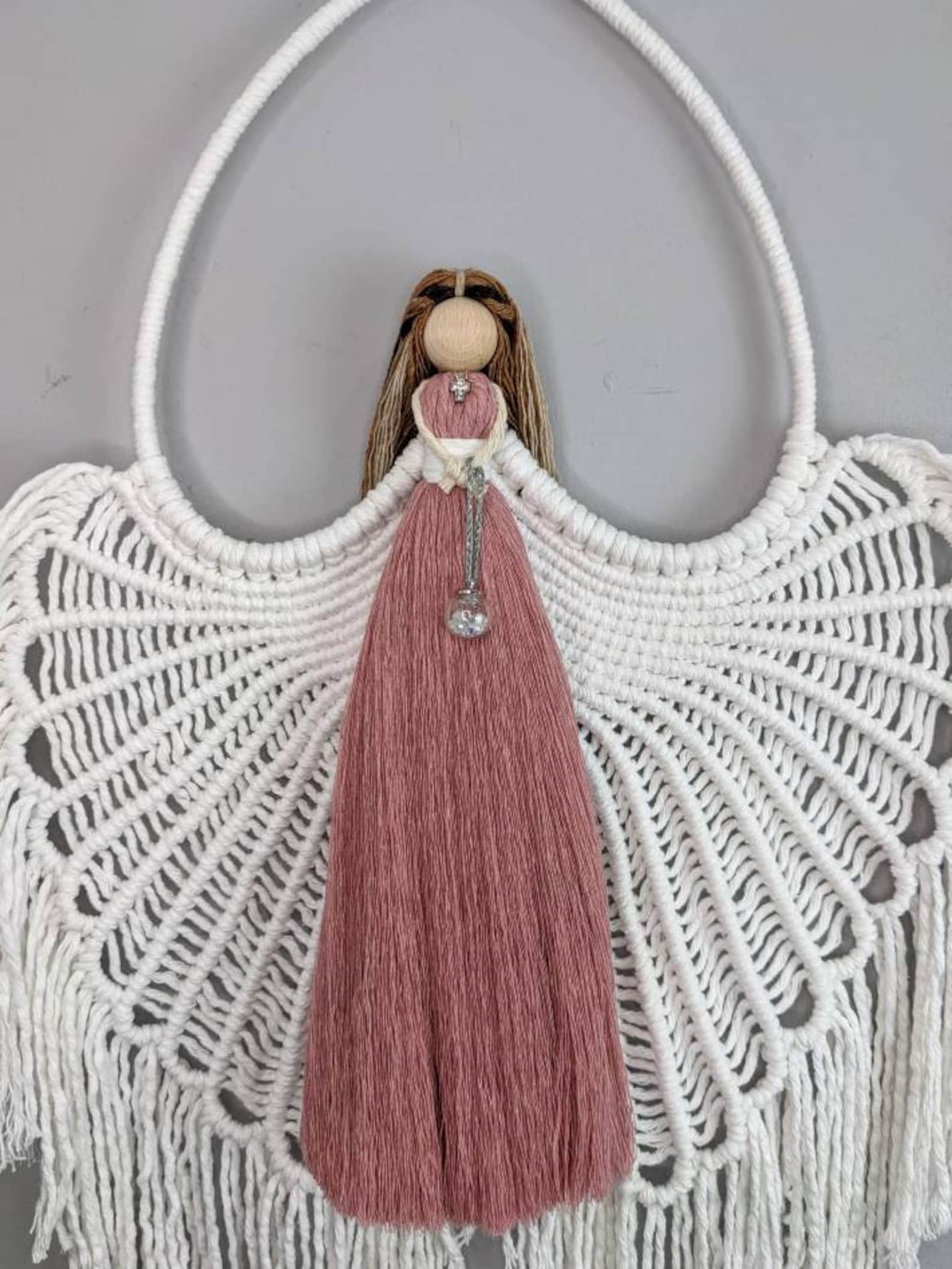 Macrame Angel Wings/ Macramé/ Guardian Angel/ Wall Hanging/ - Etsy