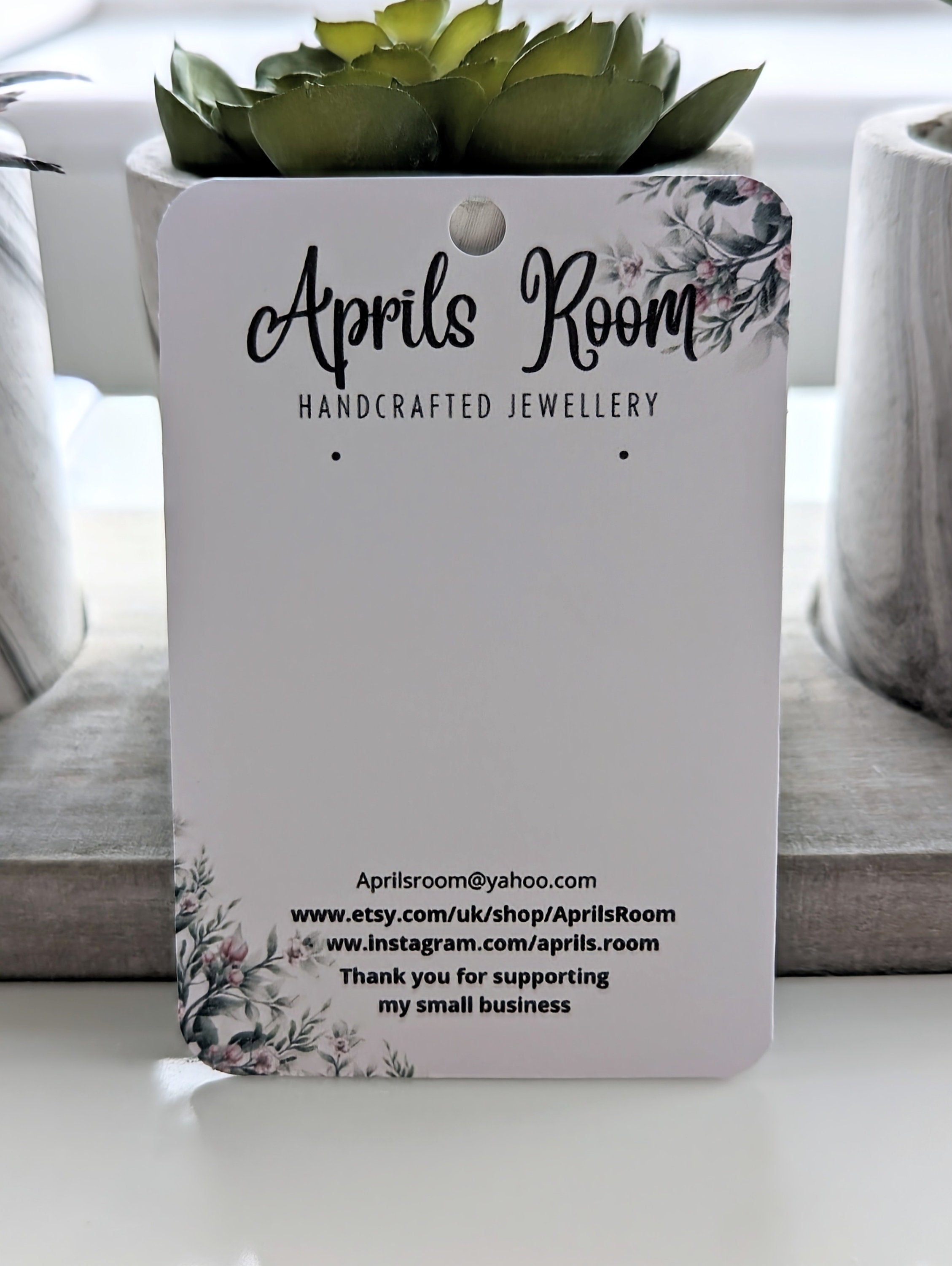 Custom Earring Display Cards Your Logo Personalised Earring - Etsy UK