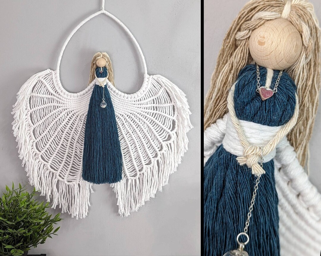 Macrame Angel Wings/ Macramé/ Guardian Angel/ Wall Hanging/ - Etsy UK