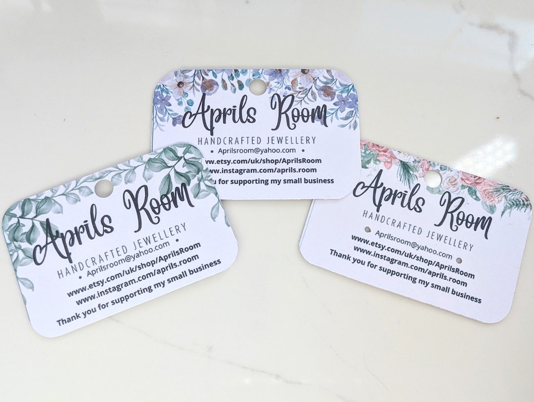 Custom Earring Display Cards, Your Logo, Hoop Earring Cards ...