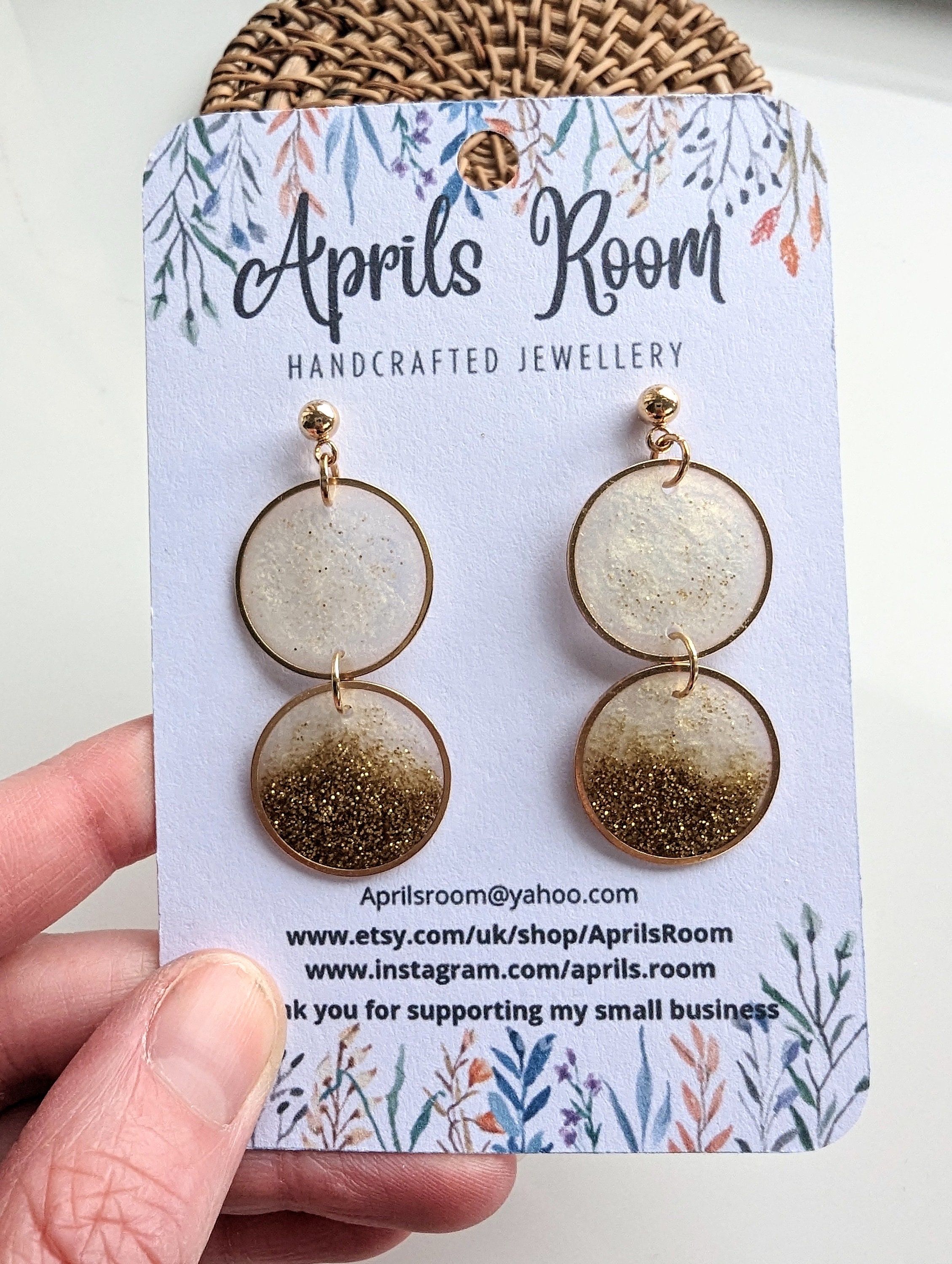 Custom Earring Display Cards Your Logo Personalised Earring - Etsy UK