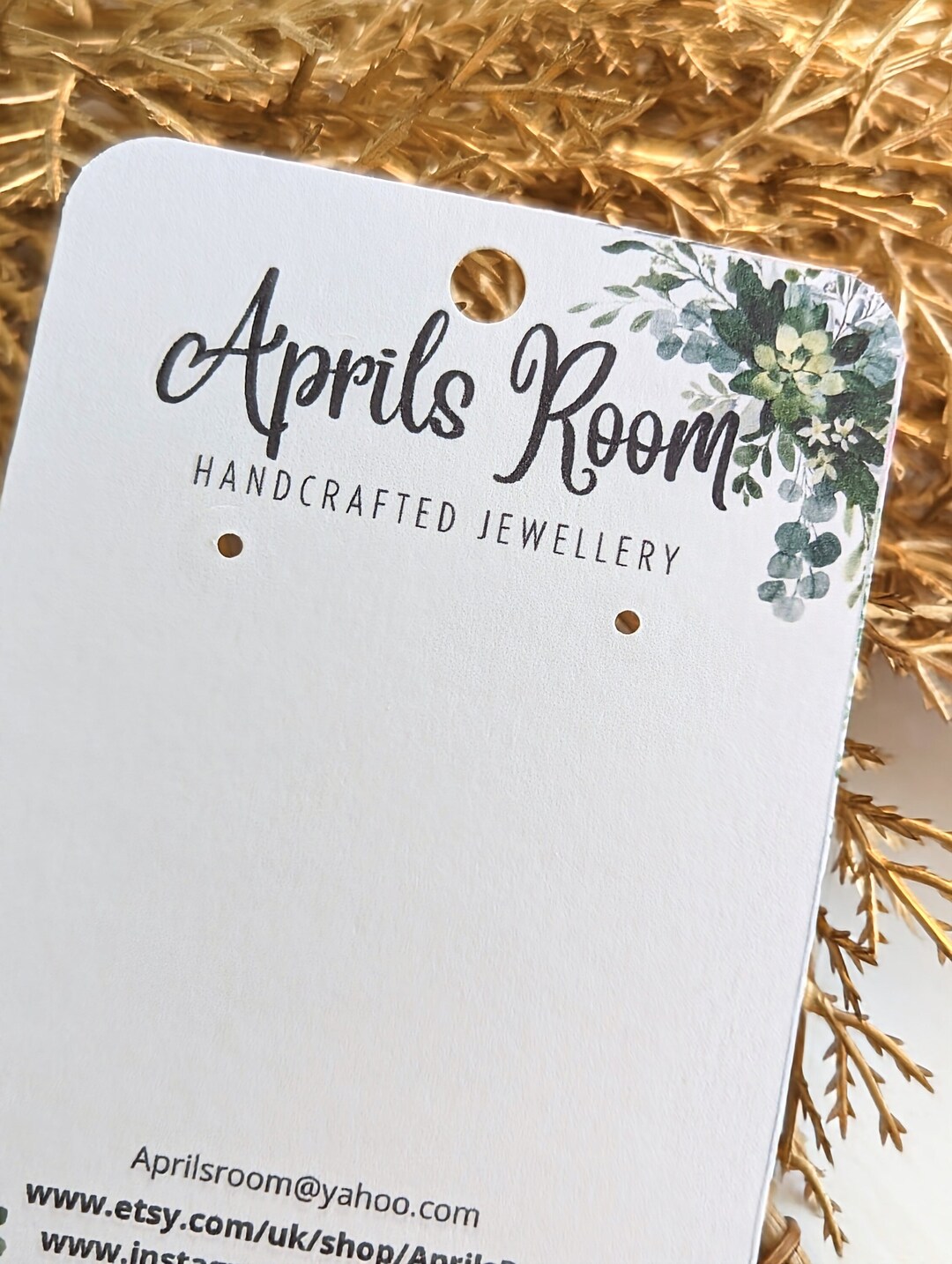 Custom Earring Display Cards, Your Logo, Personalised Earring Cards ...