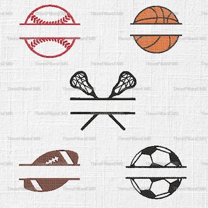 Sports Monogram Embroidery Pack - Value Bundle - Etsy