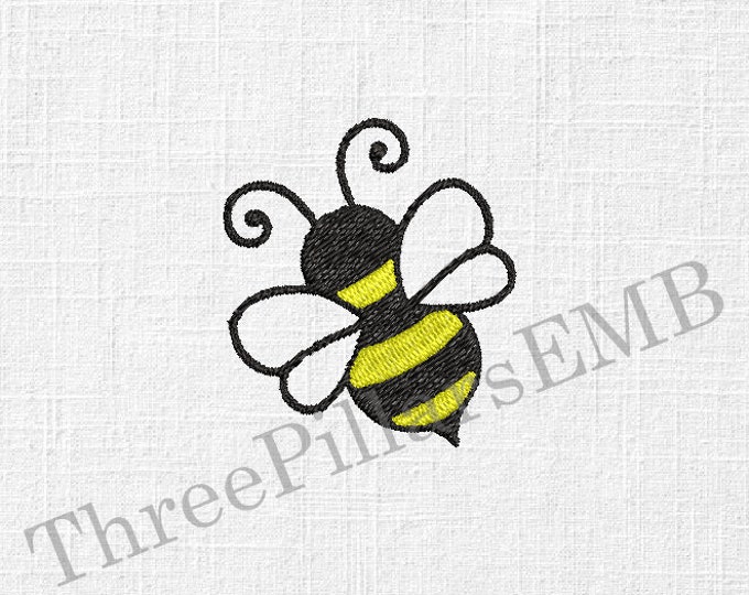 Bee Embroidery Design, Bumblebee Embroidery Design, Bumble Bee Embroidery Design, Bee ITH, Bee ...